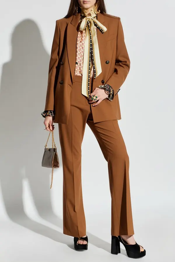 Etro Wool Trousers - Brown