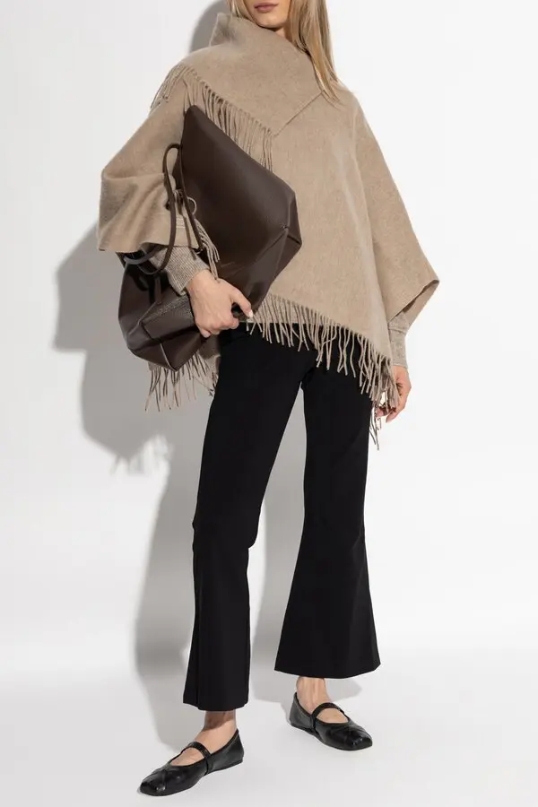 BY MALENE BIRGER Wool Poncho - Beige