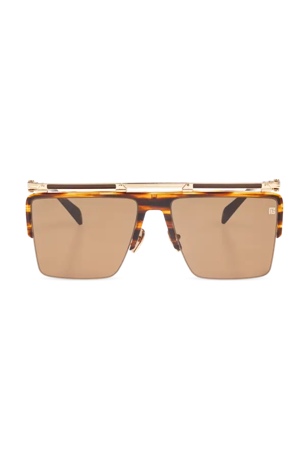 Balmain Square Frame Sunglasses - Gold