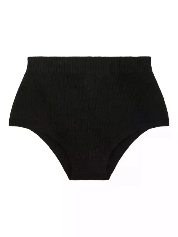 Alanui Ribbed Short - Black