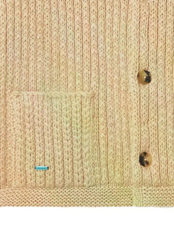 Alanui Buttoned Cardigan With Patch Pockets - Neutrals