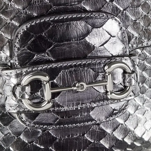 Gucci Horsebit 1955 Aura Python Mini Shoulder Bag