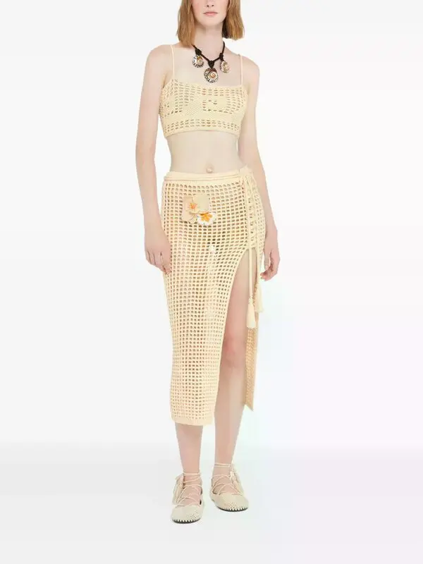 Alanui Crochet Knit Top