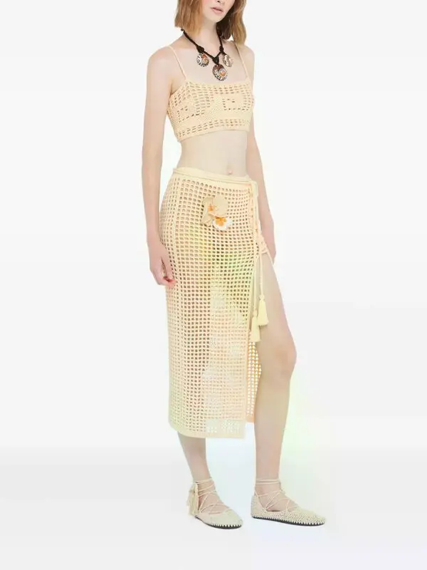 Alanui Crochet Knit Top