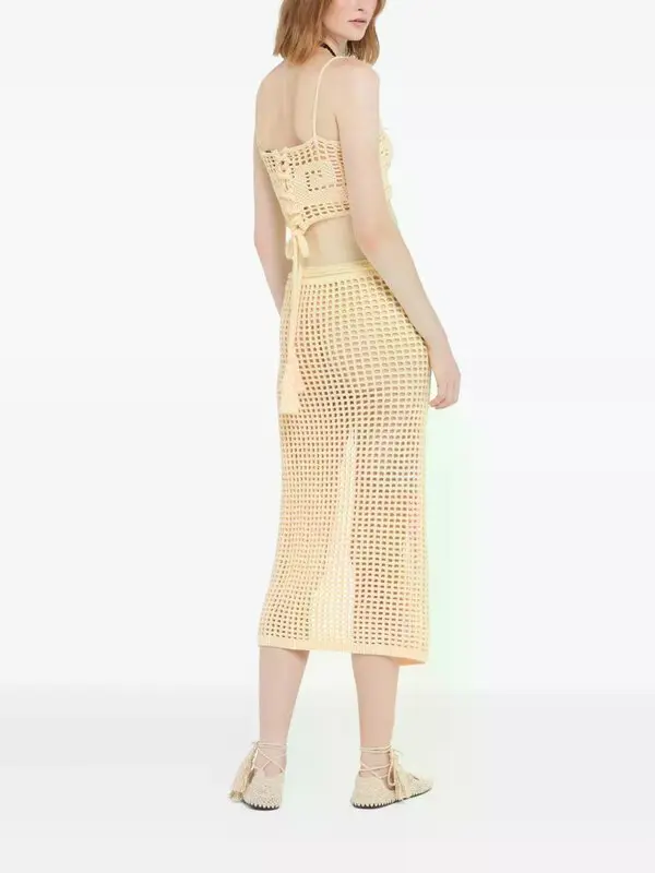 Alanui Crochet Knit Top