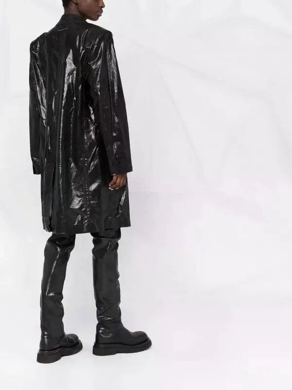 MAISON MARGIELA Coated Single-breasted Coat