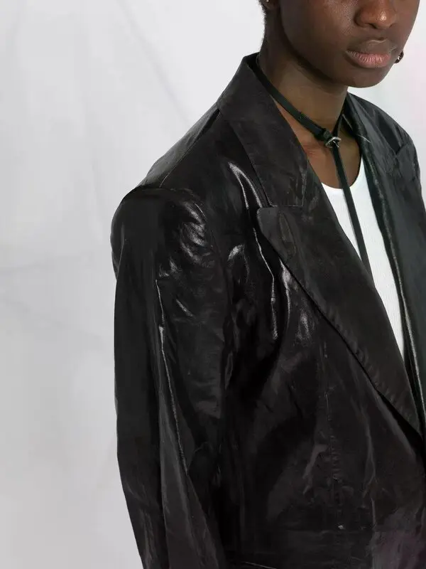 MAISON MARGIELA Coated Single-breasted Coat