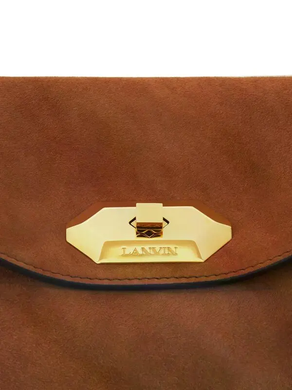 LANVIN Suede Shoulder Bag - Brown