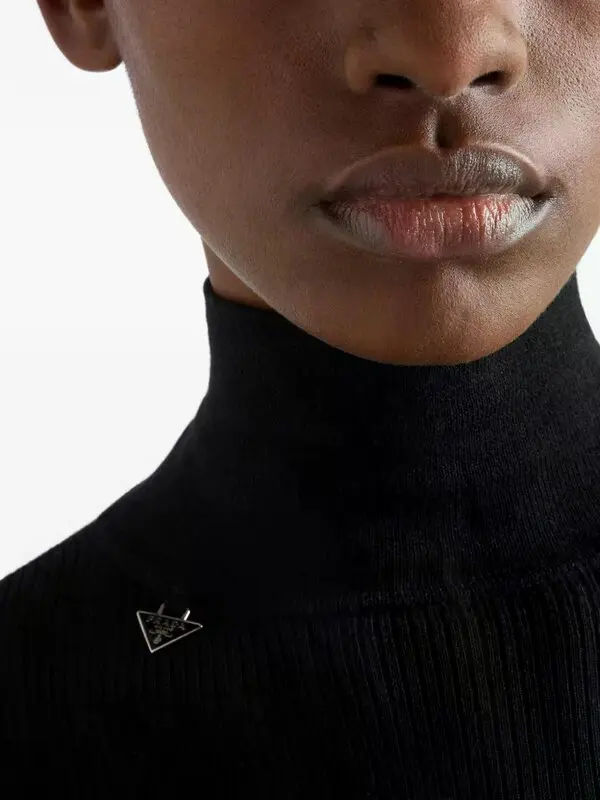 Prada Ribbed Turtleneck Sweater