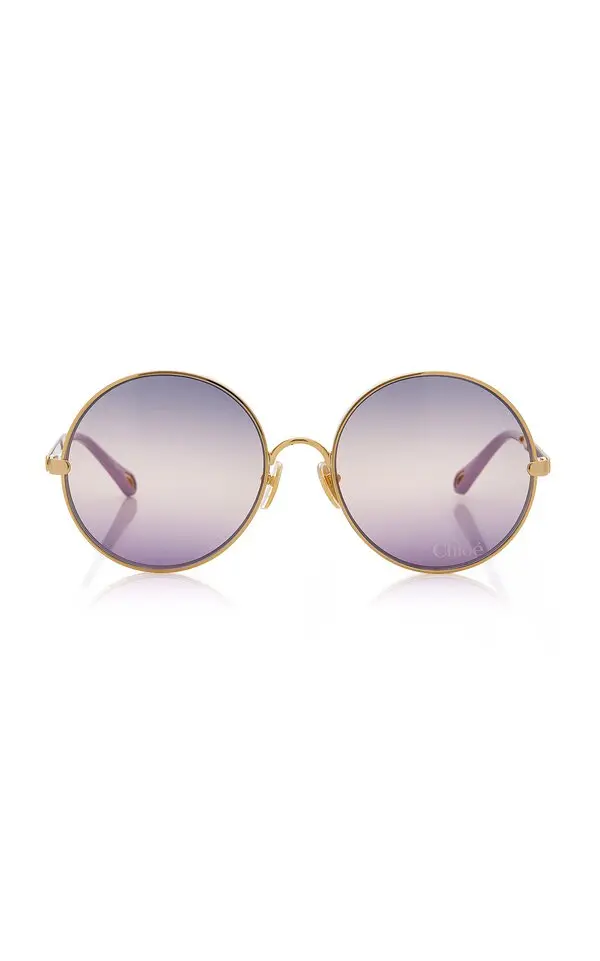 Chloé Aly Round-frame Sunglasses - Pink