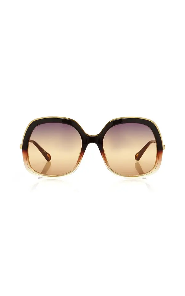 Chloé Leia Square-frame Sunglasses - Brown
