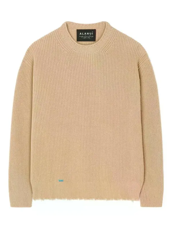 Alanui Ribbed Frayed Sweater