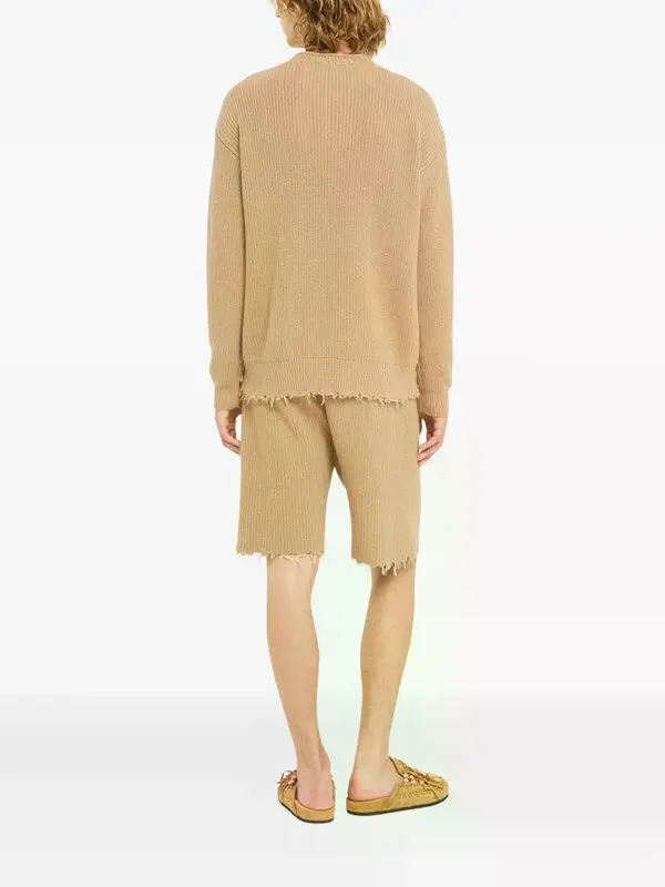 Alanui Ribbed Frayed Sweater