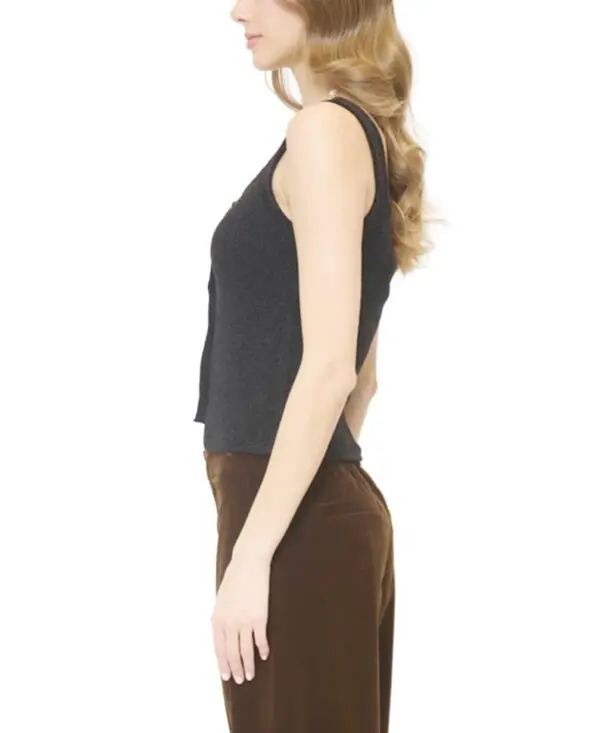 Central Park West Chenille Button-up Tank