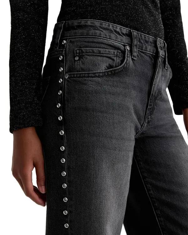 Ag Adria Studded Wide Leg Jeans - Immensity