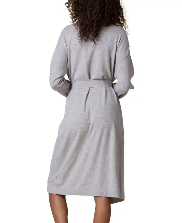 KIP Pure Cashmere Robe - Dove Grey
