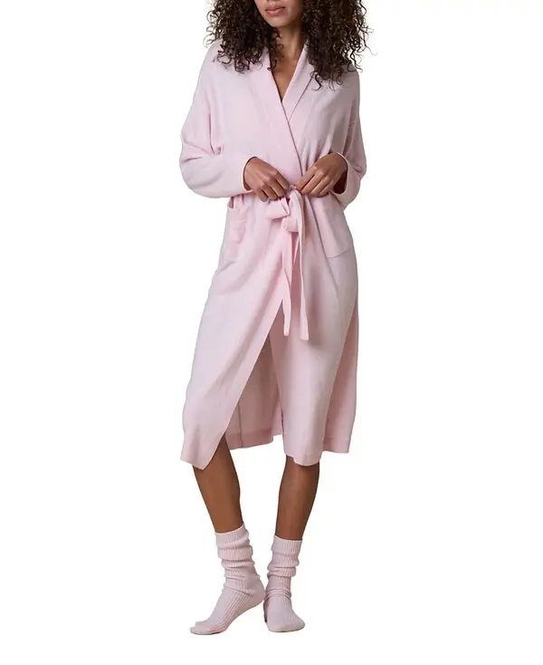 KIP Pure Cashmere Robe - Pink Peony