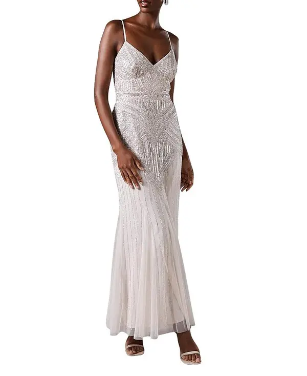 Coast Deco Embellished Cami Maxi Dress