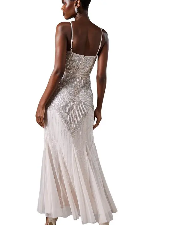 Coast Deco Embellished Cami Maxi Dress