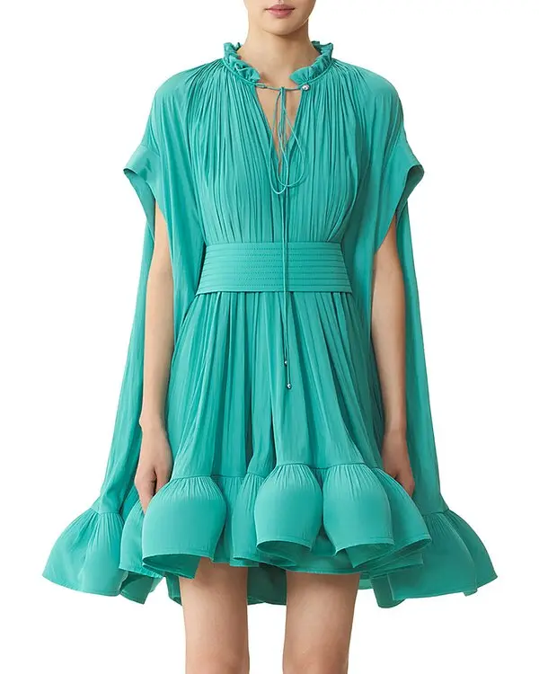 LANVIN Short Charmeuse Dress - Jade