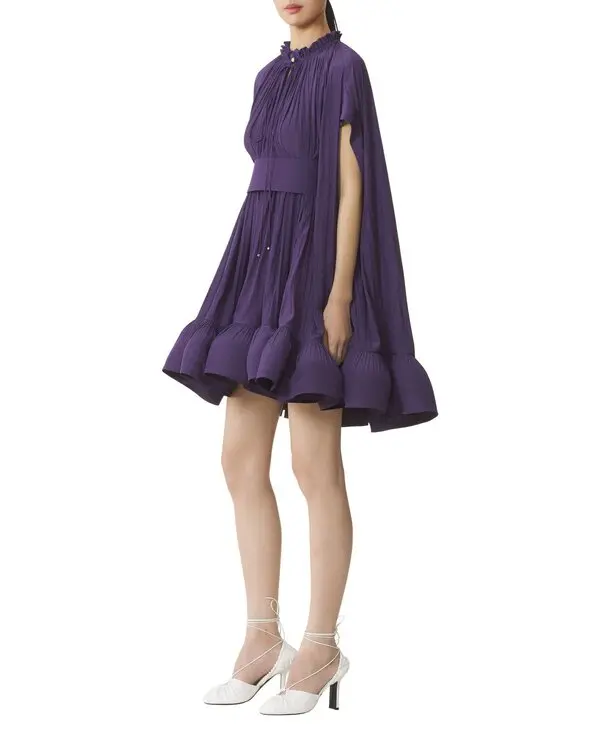 LANVIN Short Charmeuse Dress - Raisin