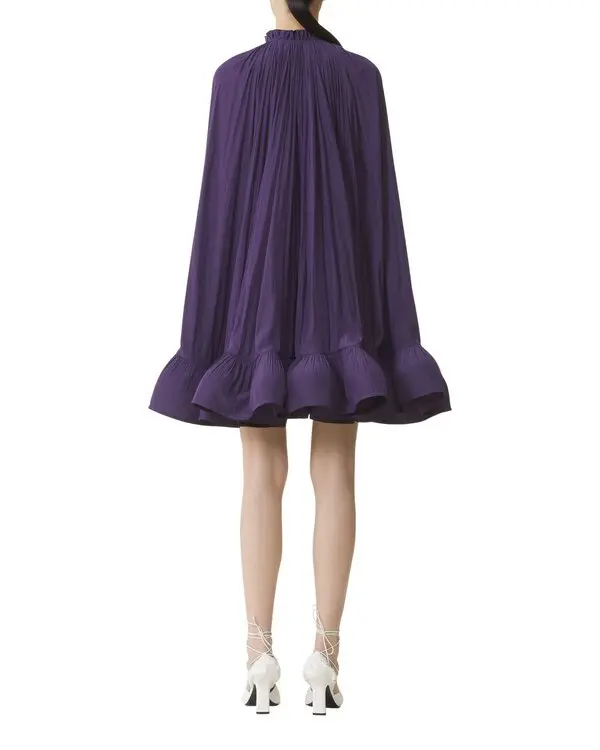 LANVIN Short Charmeuse Dress - Raisin