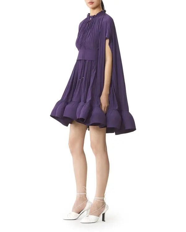 LANVIN Short Charmeuse Dress - Raisin