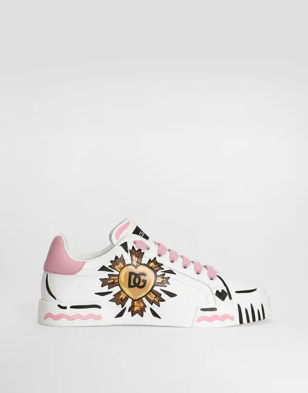 Dolce & Gabbana Portofino Light Strobel Nappa Calfskin Sneakers - Multicolor