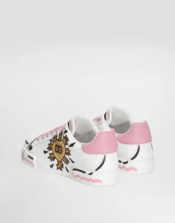 Dolce & Gabbana Portofino Light Strobel Nappa Calfskin Sneakers - Multicolor