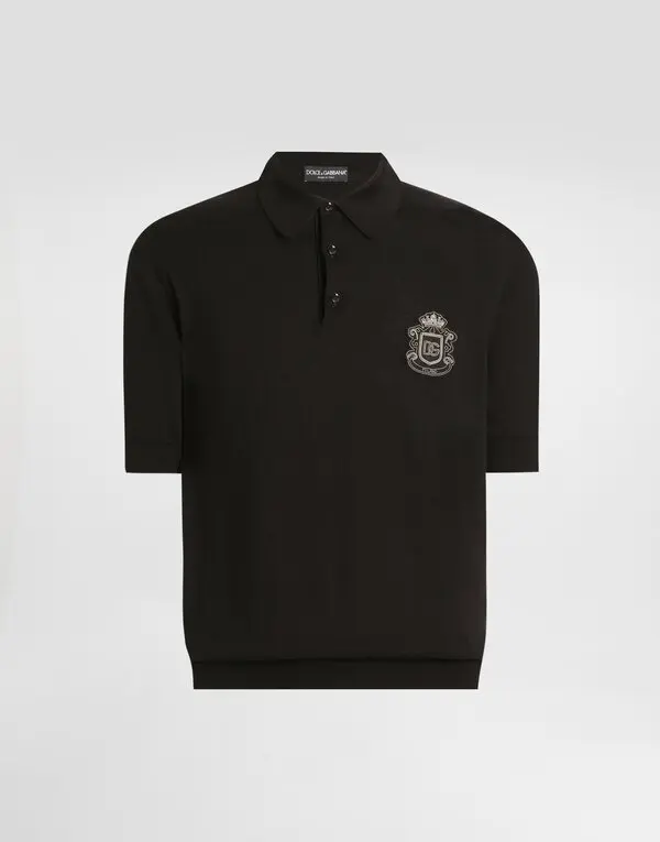 Dolce & Gabbana Cotton Polo Shirt - Black