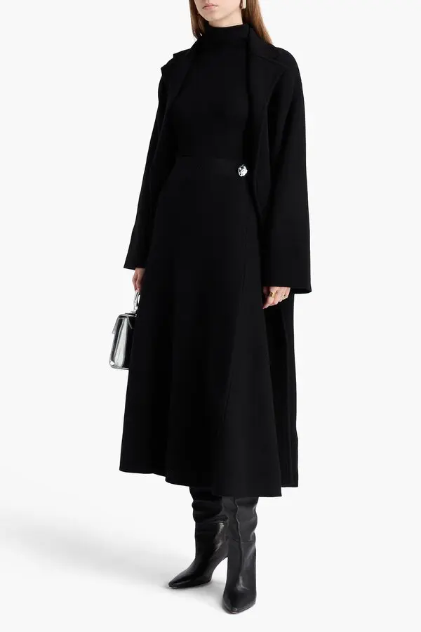 Rag & Bone Bridget Embellished Wool-blend Midi Skirt