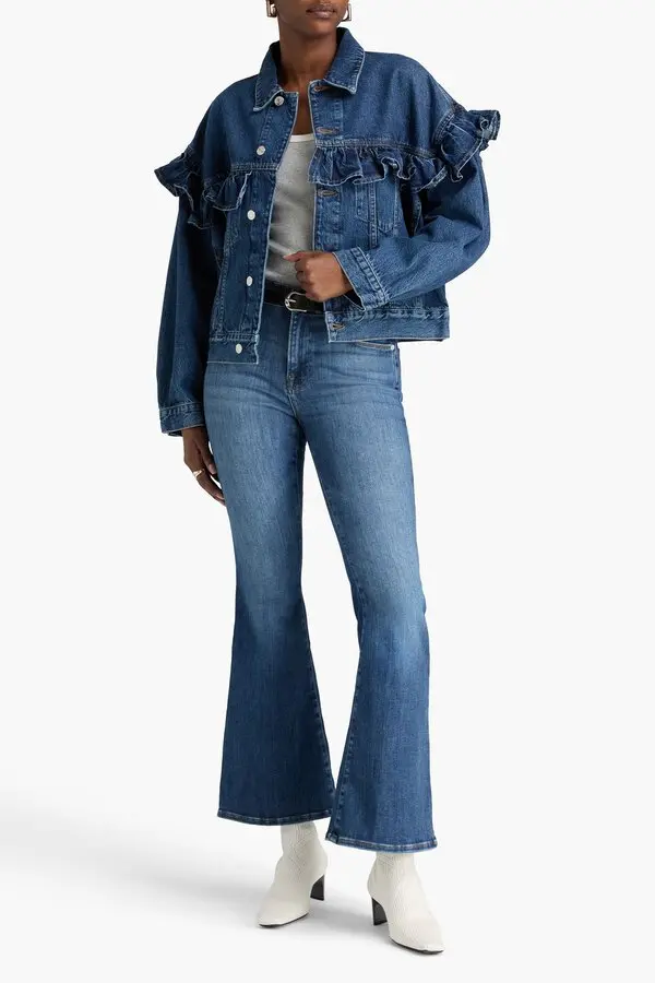 FRAME The Ruffle Denim Jacket