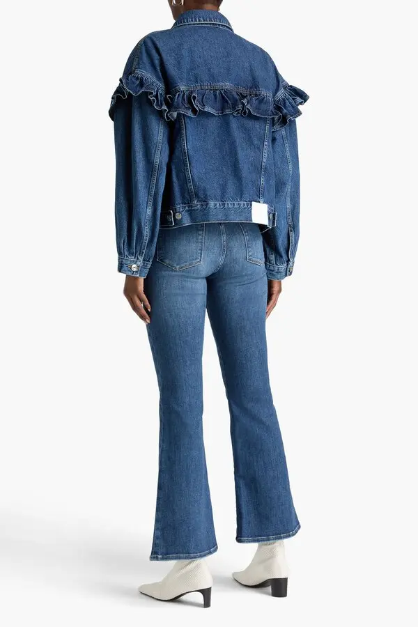 FRAME The Ruffle Denim Jacket