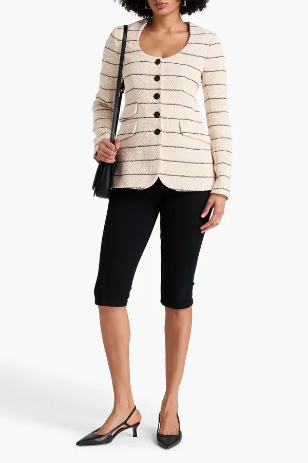 Rag & Bone Striped Cotton-tweed Blazer