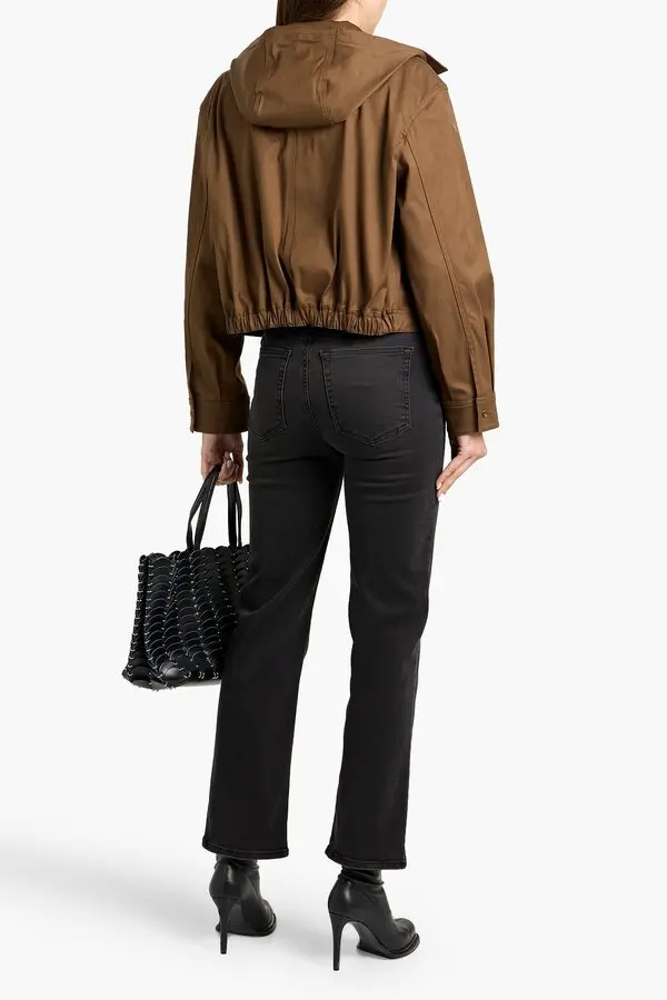 FRAME Le Sleek Straight High-rise Jeans - Charcoal