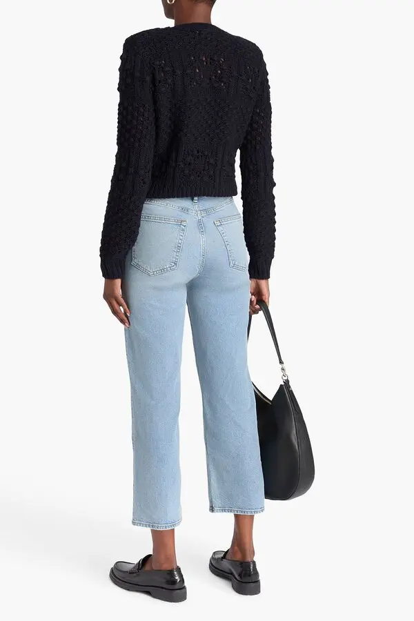 FRAME The Wide High-rise Wide-leg Jeans - Light Denim