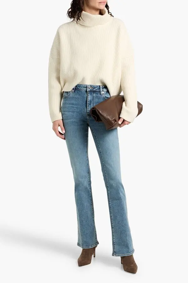 FRAME The Reboot High-rise Bootcut Jeans - Mid Denim