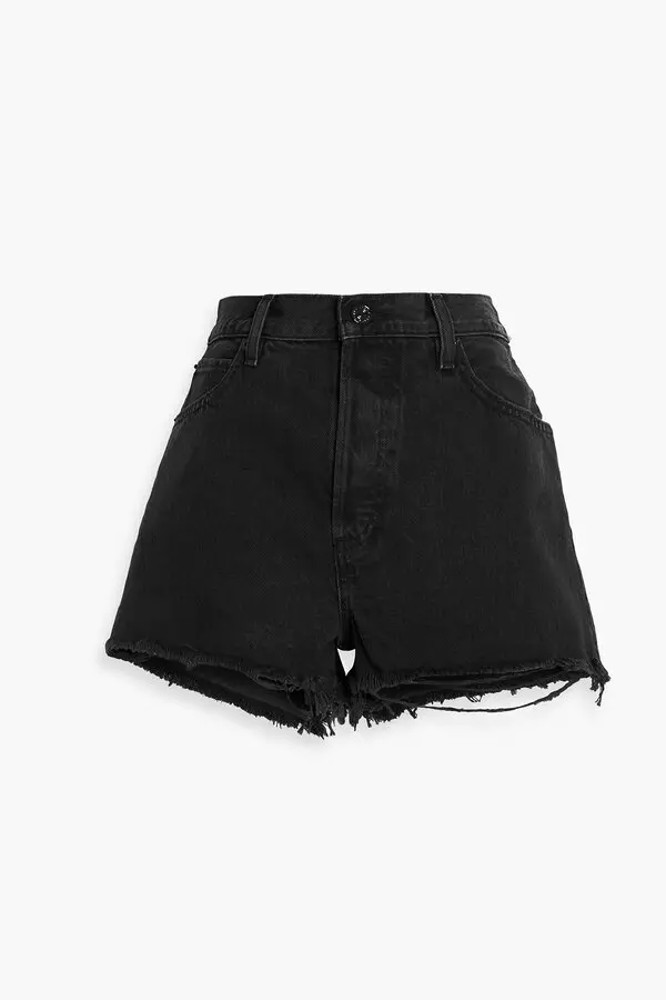 FRAME The Dare Distressed Denim Shorts