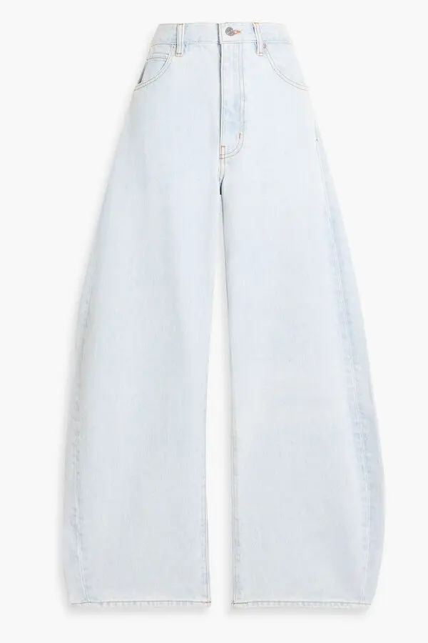 FRAME High-rise Barrel-leg Jeans