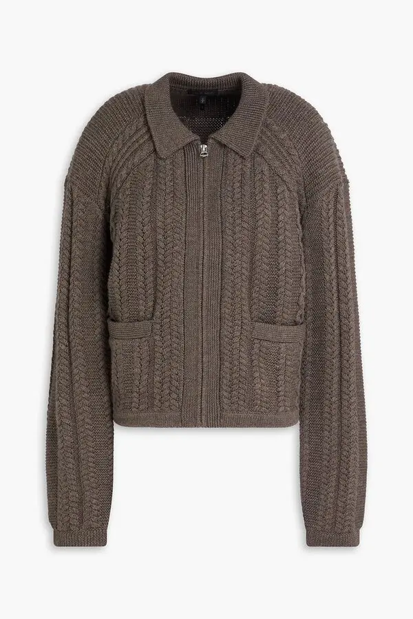Rag & Bone Kerry Cable-knit Merino Wool Cardigan