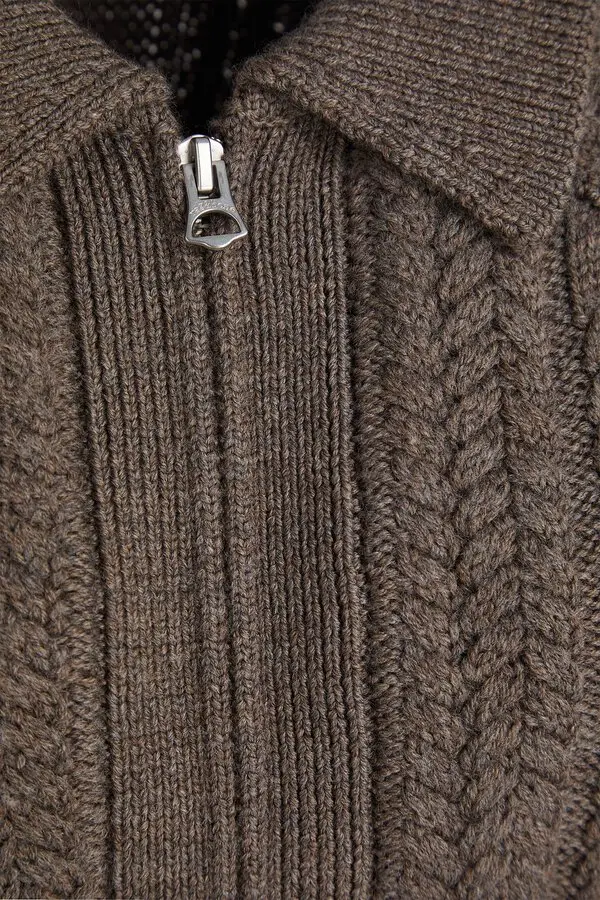 Rag & Bone Kerry Cable-knit Merino Wool Cardigan