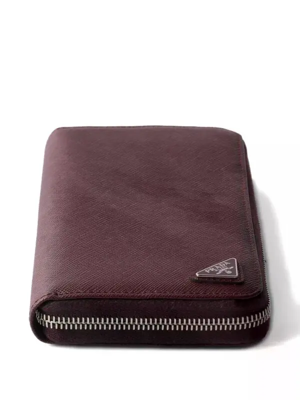 Prada Zip Logo Wallet
