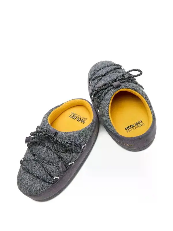 Moon Boot X Guest In Residence Knit Mules - Grey