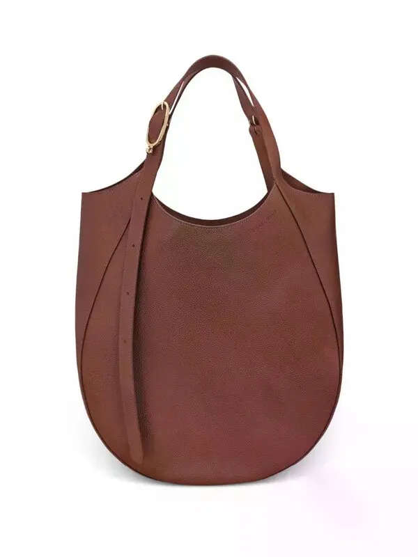 Longchamp Le Foulonné Xl Grained-leather Tote Bag - Brown