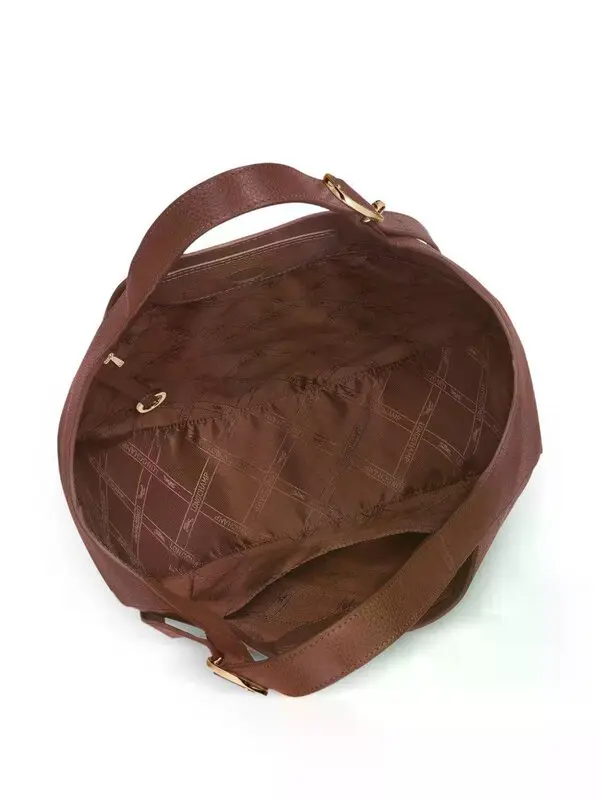 Longchamp Le Foulonné Xl Grained-leather Tote Bag - Brown
