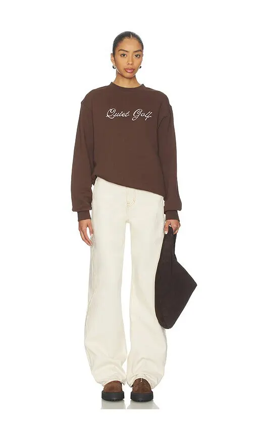 QUIET GOLF Hancock Crew Neck Sweatshirt