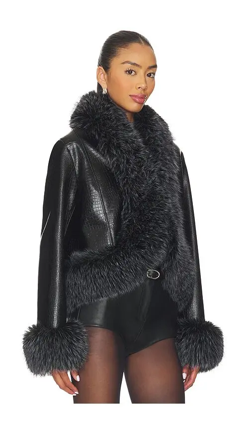 Adrienne Landau Ivy Faux Fur Jacket