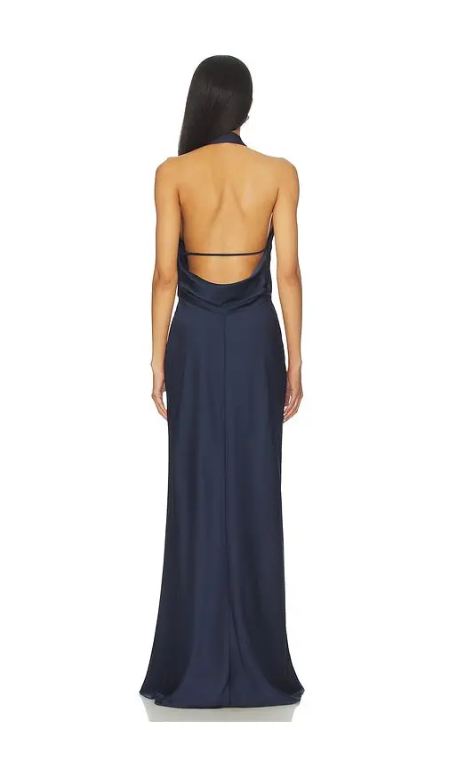 Simkhai Reannon Draped Gown - Midnight
