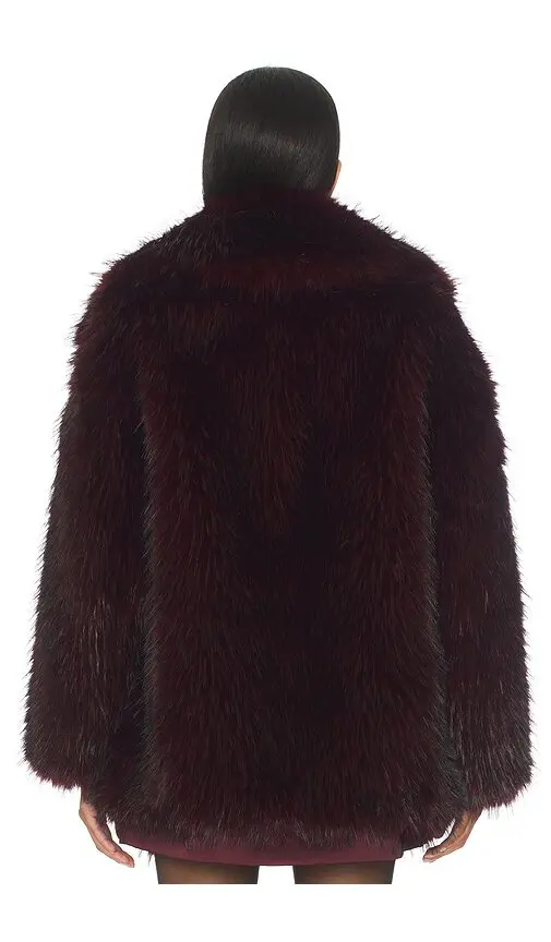 LAMARQUE Finaya Faux Fur Trench Coat