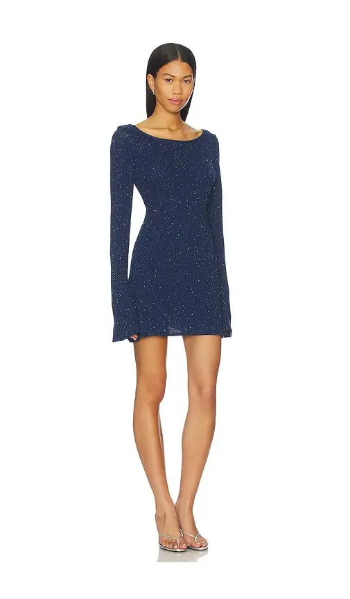asta resort blue dress XS) Self Asta Resort Ana Long Flowing